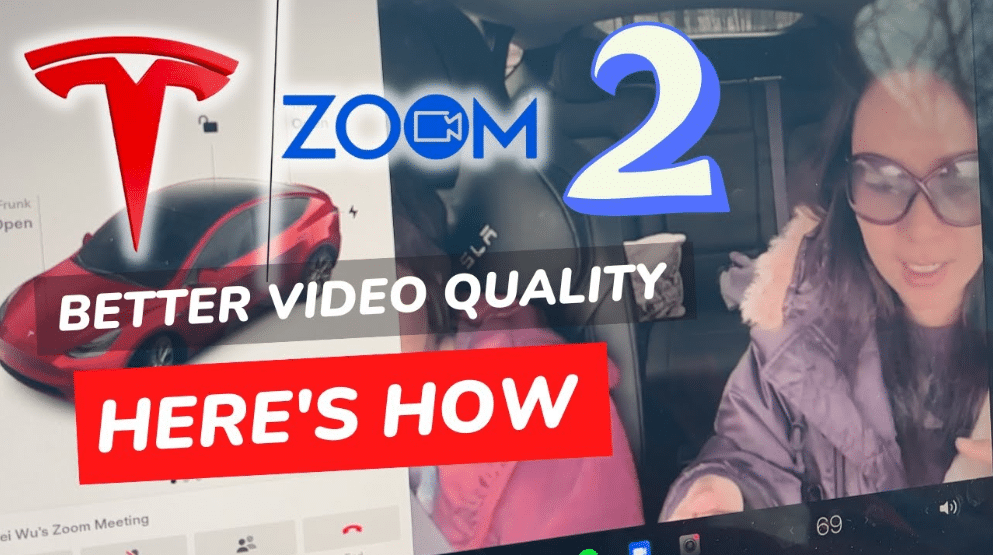 How To Use Zoom In Tesla (Part 2) - Better Zoom Video Quality | Feisworld